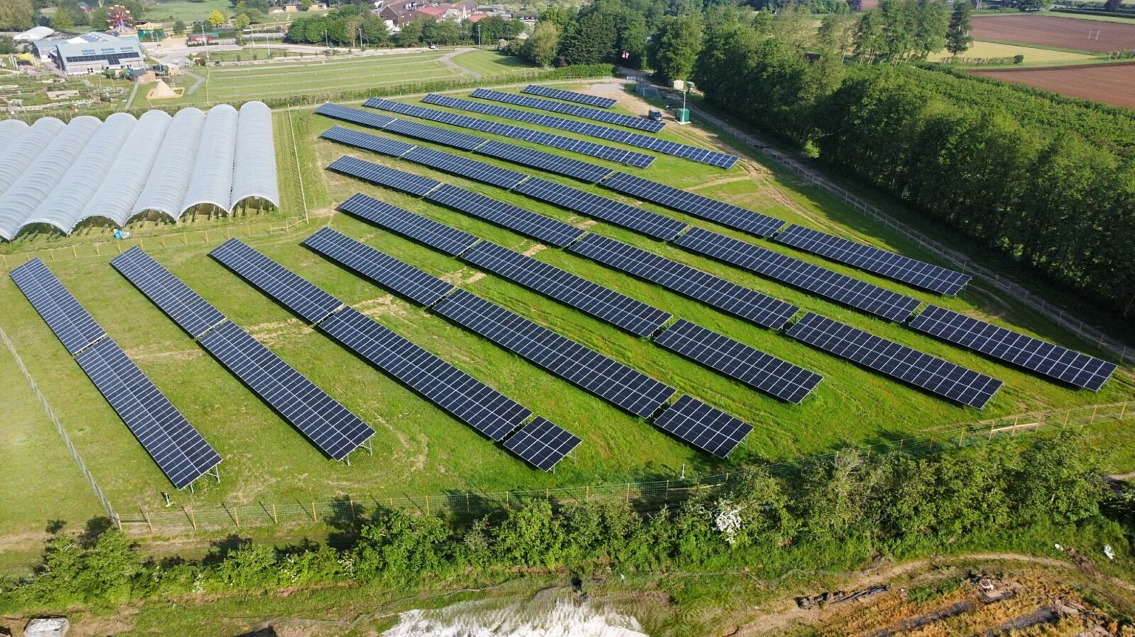 Large Solar Field Installation for Millets Farm Centre in Oxfordshire