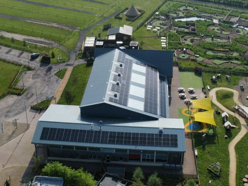 Roof-Mounted Solar Array Installation for Sprouts Play Barn in…